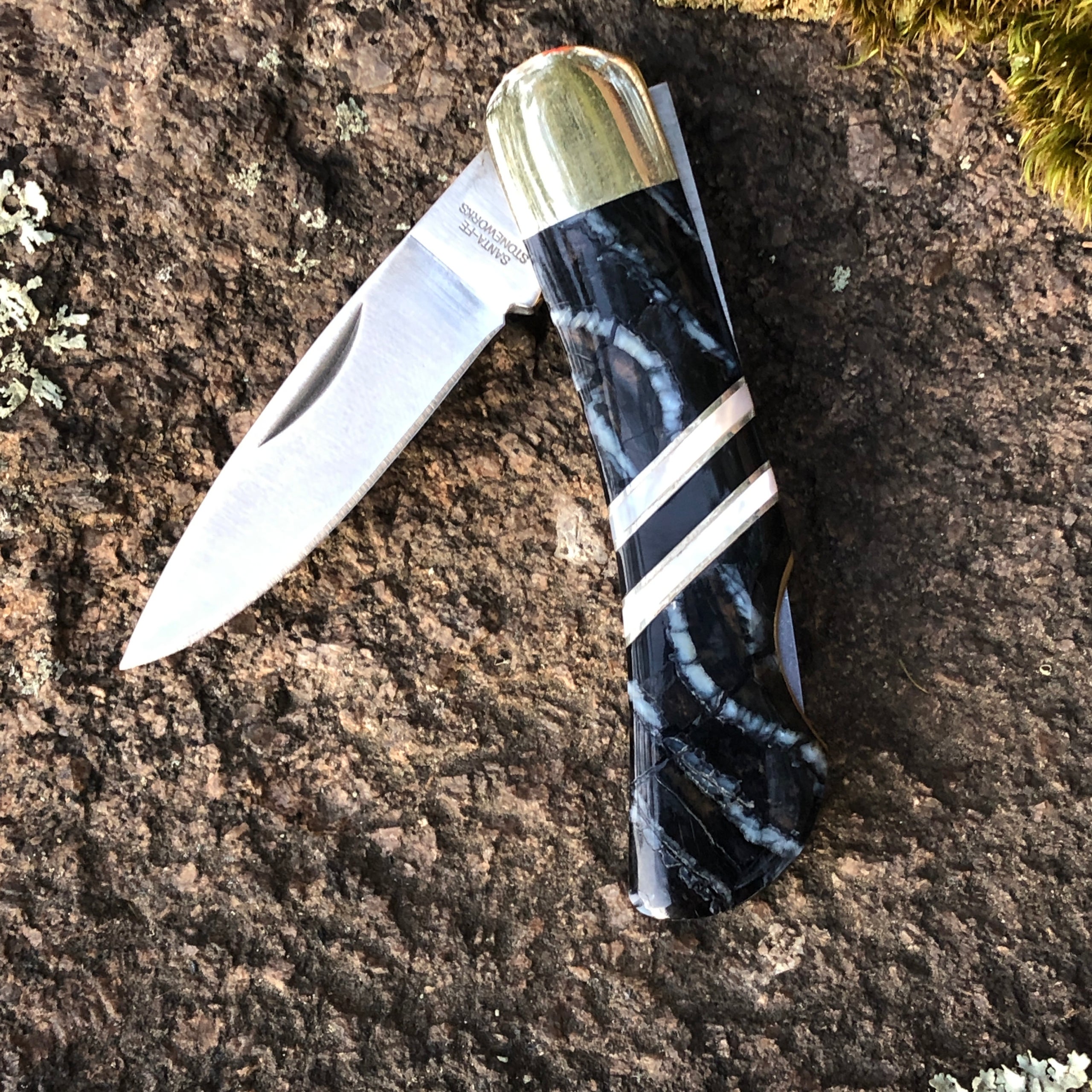 Woolly Mammoth Tooth Knife- Blue